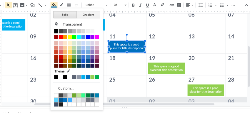 How to Quickly Customize a Google Slides Calendar Template